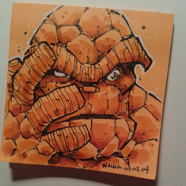 Post-It Note Sketches by Todd Nauck_Thing – We Geek Girls